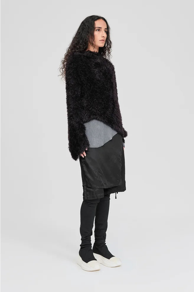 TAYLOR SLEEVED DISTORT SHRUG-BLACK – Trumps Clothing